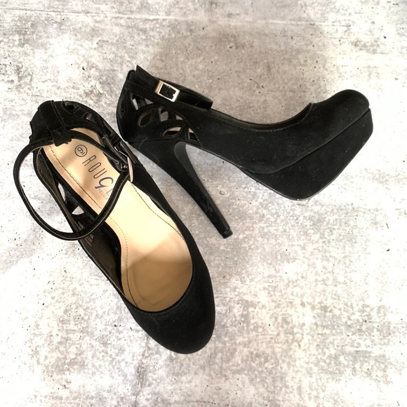 Rouge Helium | Shoes | Rouge Helium Ericka Platform Ankle Strap Heels 9 ...